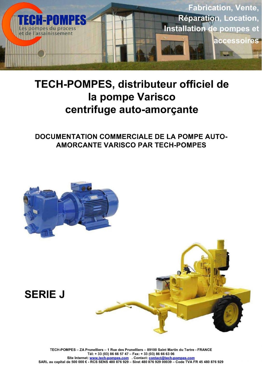Pompes centrifuges pour les professionnels - Tech Pompes
